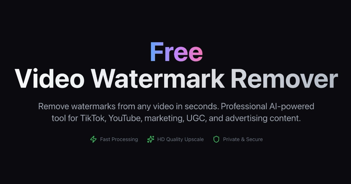 Remove watermark from video