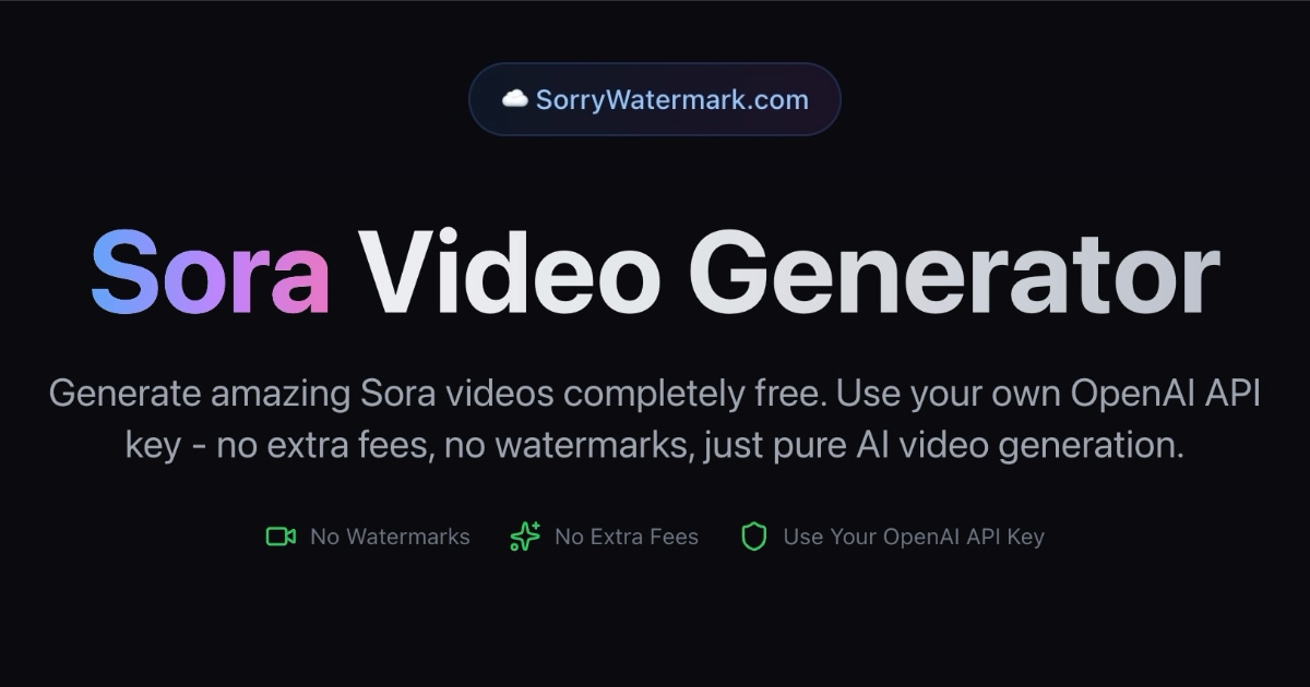 Sora Video Generator